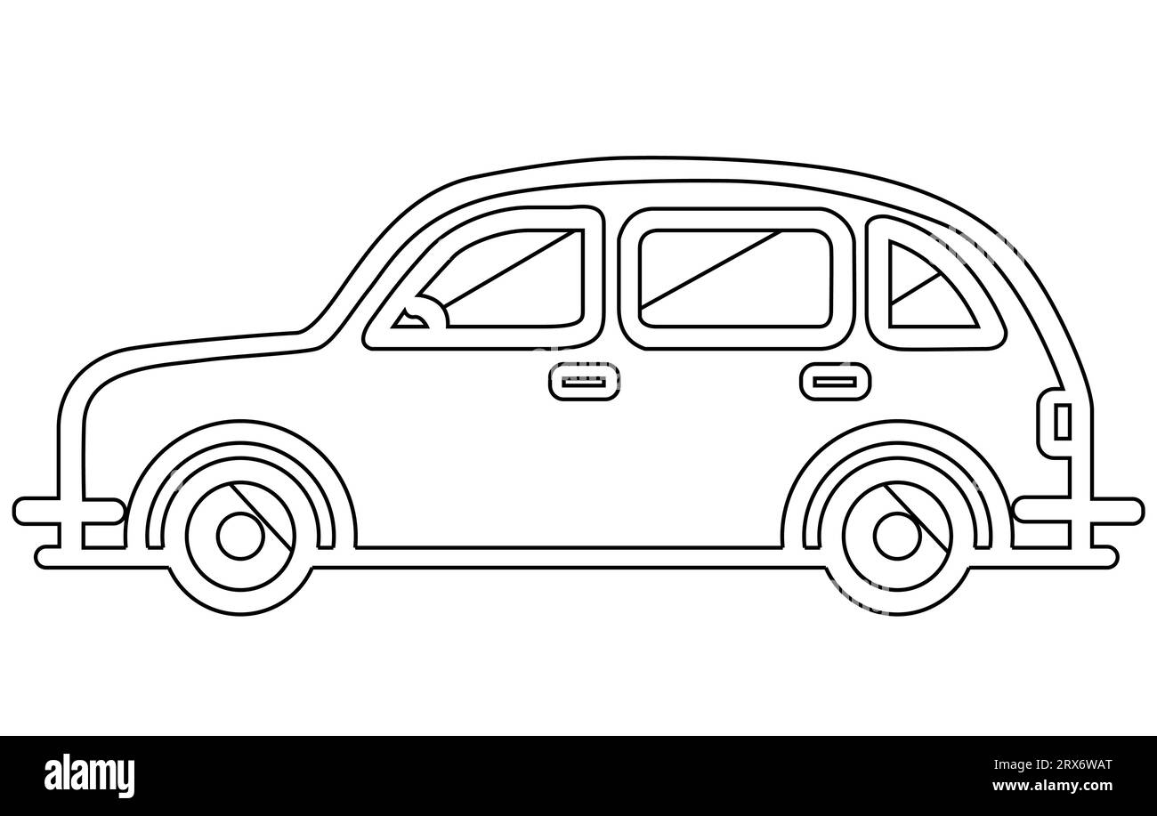 Taxi illustration cartoon Stock Vector Images - Alamy