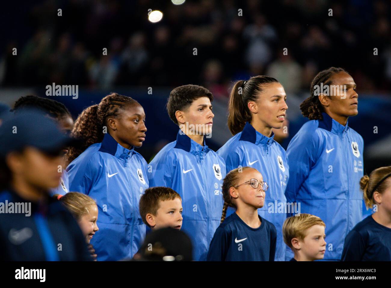 Valenciennes, France. 02nd Aug, 2023. Kadidiatou Diani of France, Elisa ...