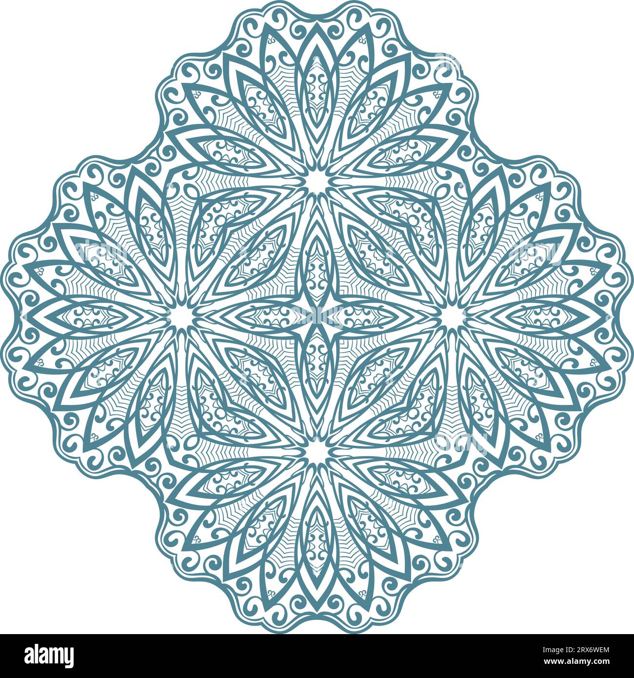 Square ornament Isolated design element Vector illustration Stock ...