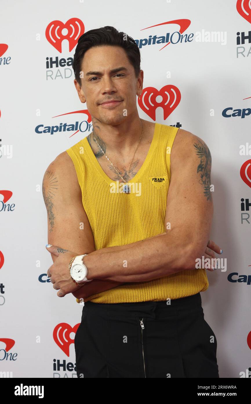 Tom Sandoval arrives for the iHeartRadio Music Festival at T-Mobile ...
