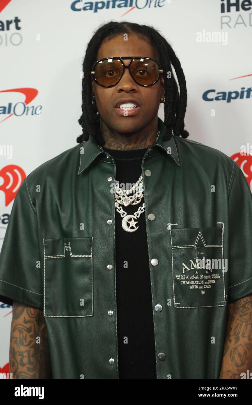 Las Vegas, United States. 22nd Sep, 2023. Lil Durk arrives for the ...