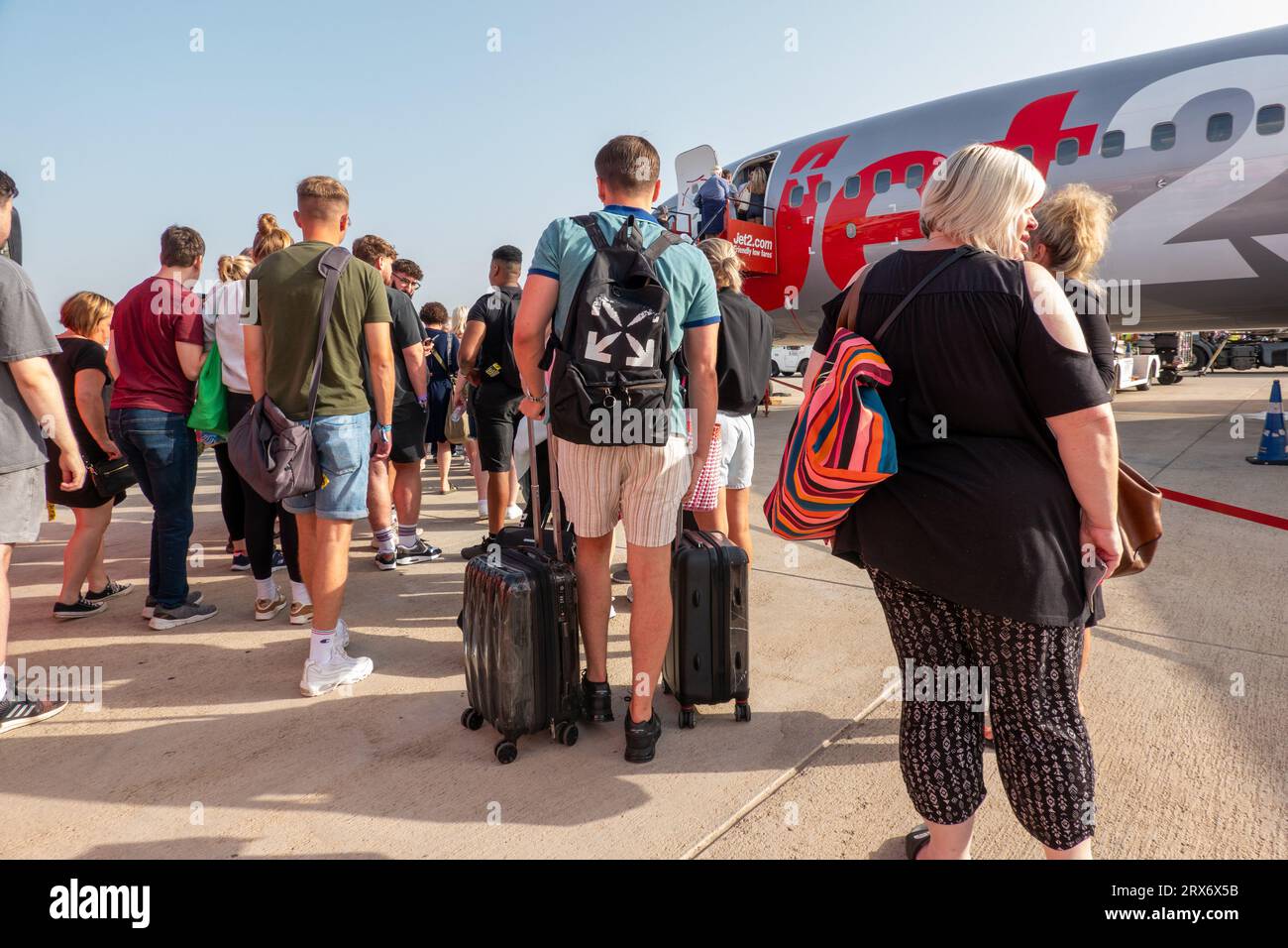 Stock picture dated September 16th 2023 shows passengers boarding a ...