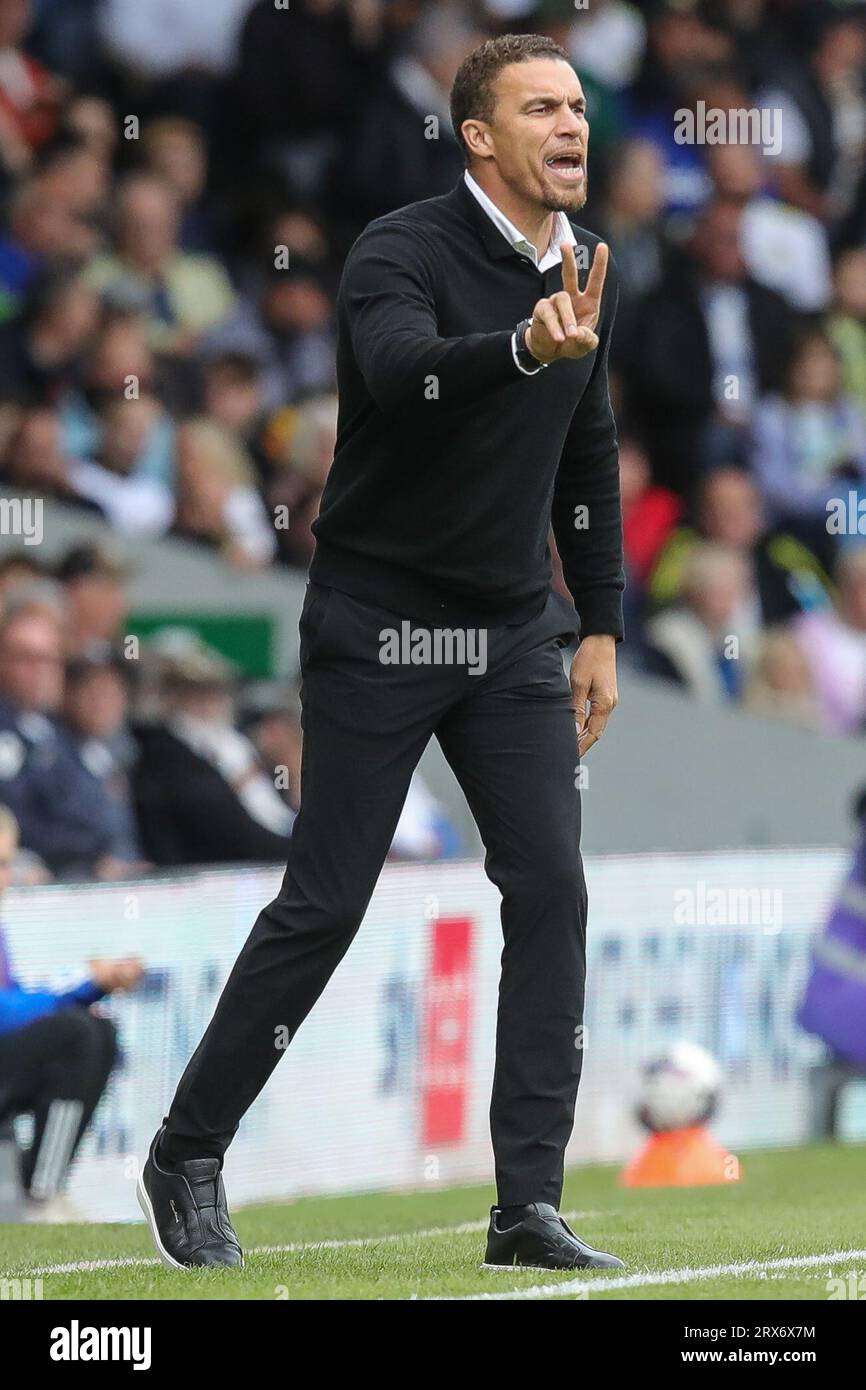 Valérien Ismaël manager of Watford gestures and reacts during the Sky ...