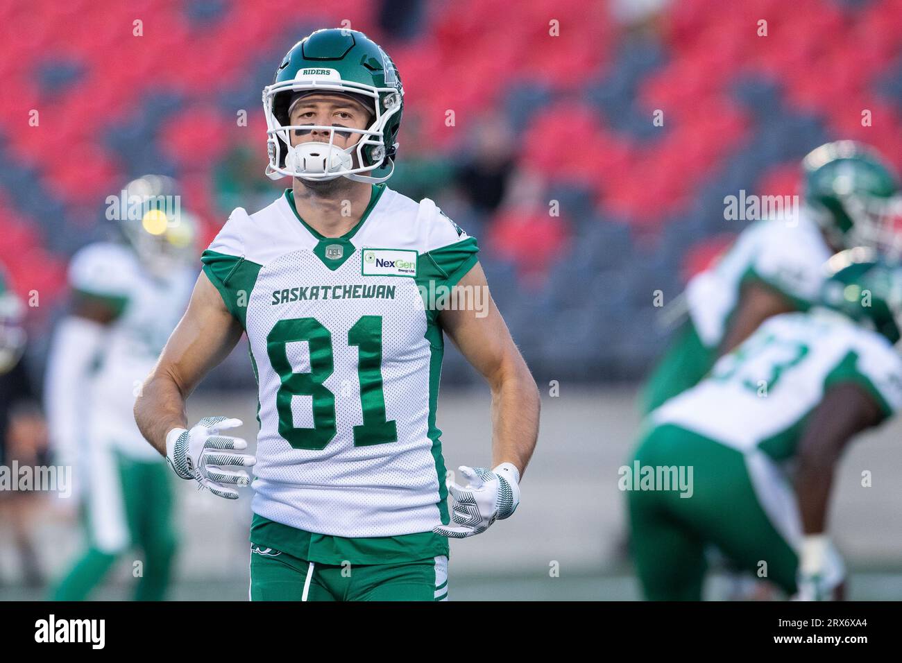 Ottawa, Canada. 22nd Sep, 2023. Saskatchewan Roughriders wide receiver ...