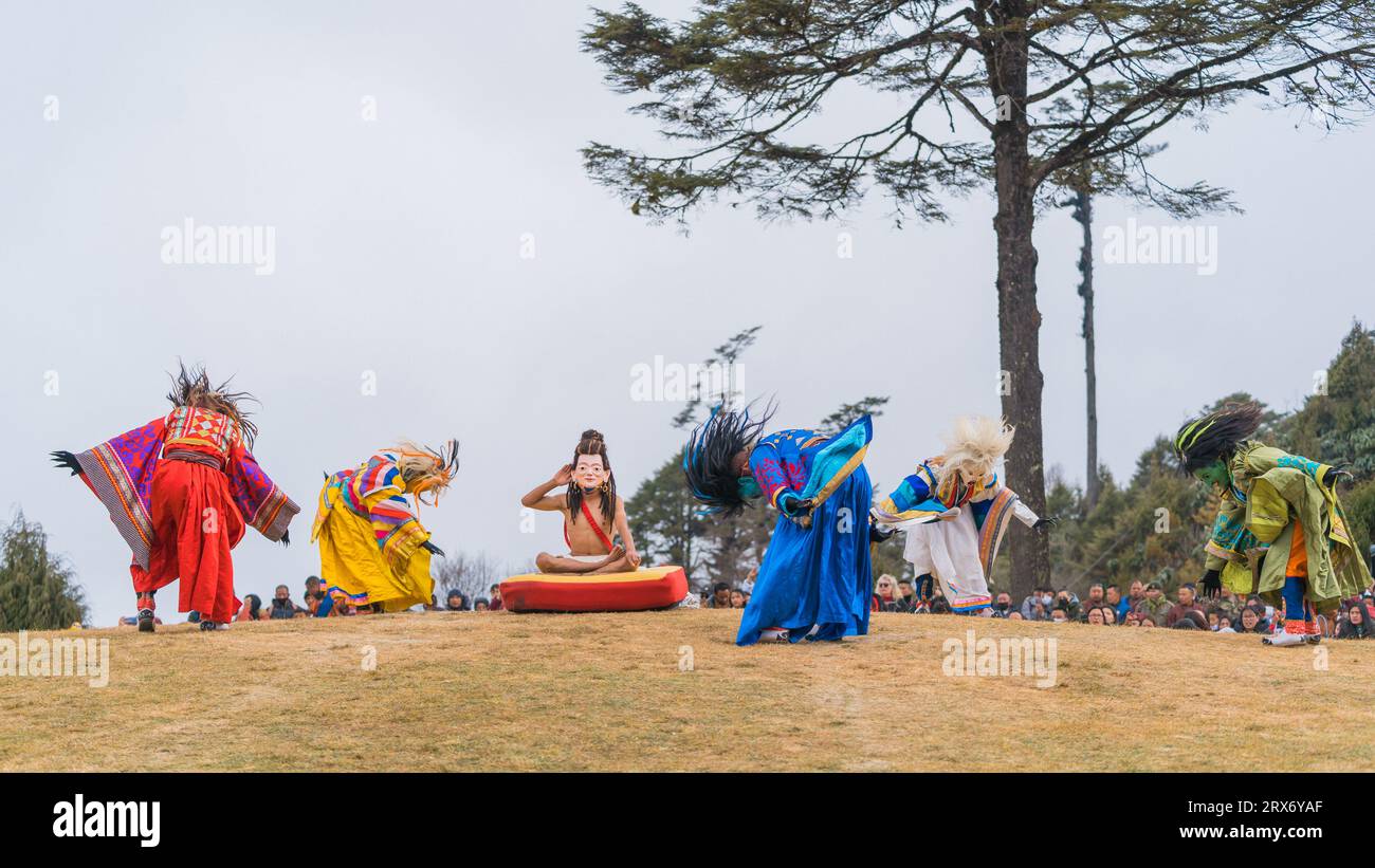 Festival mask dance Stock Photo - Alamy