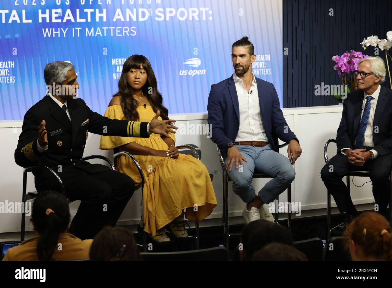 Mental Health and Sport Press conference at US Open on 6 September 2023 ...
