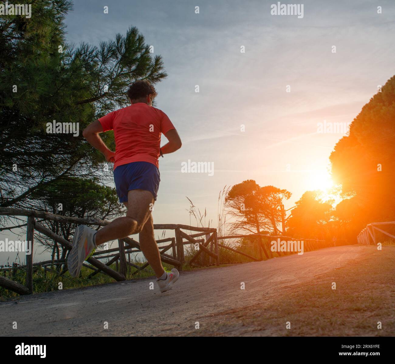 Athlete running on dirt road hi-res stock photography and images - Alamy