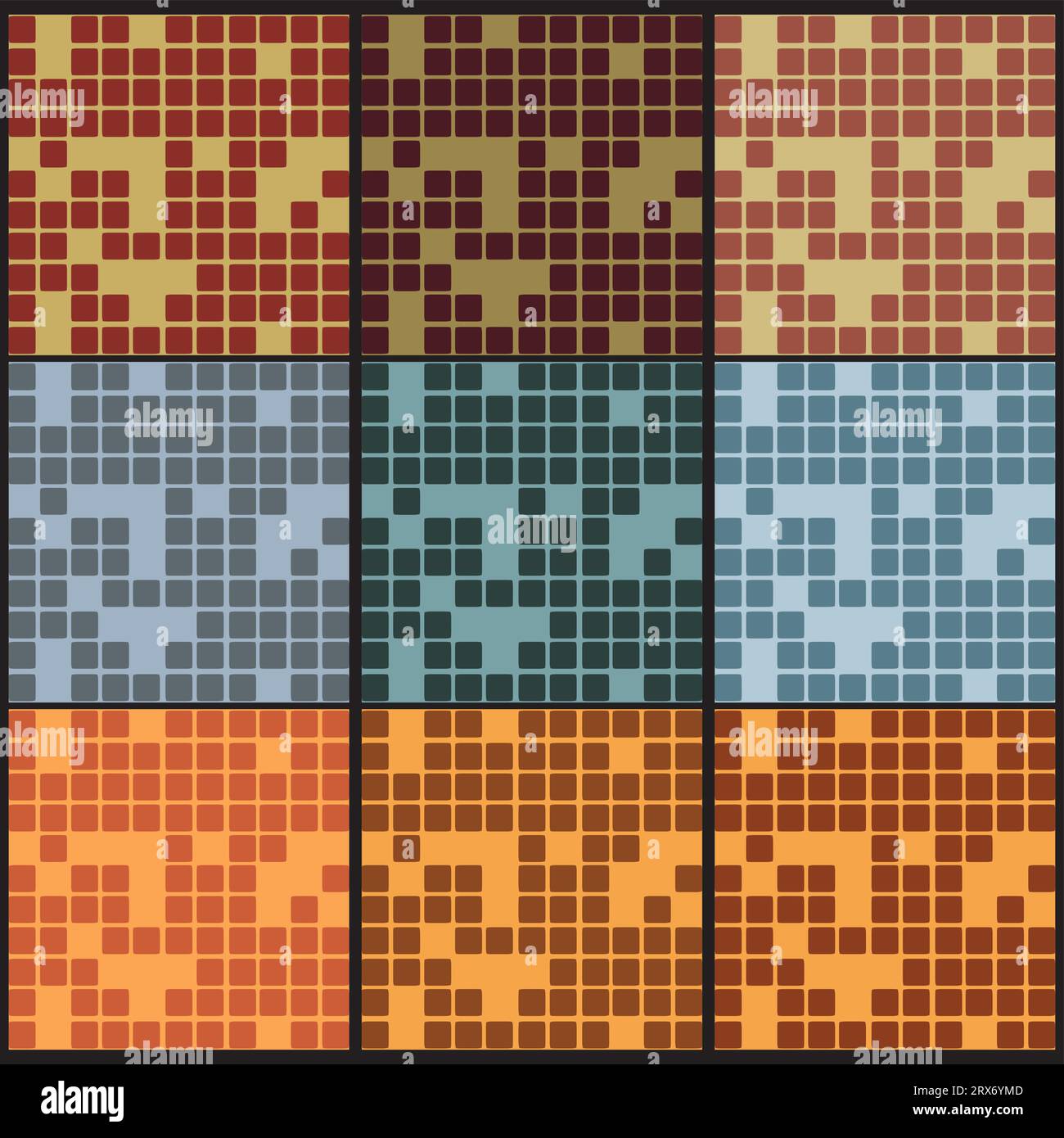 9 Colorful Mosaic Backgrounds Stock Vector Image & Art - Alamy