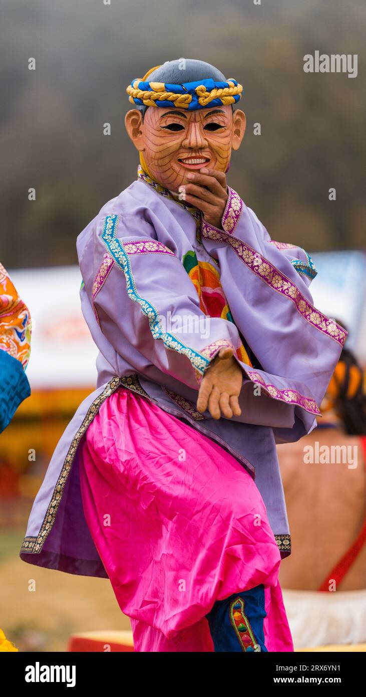 Colorful mask dance Stock Photo - Alamy