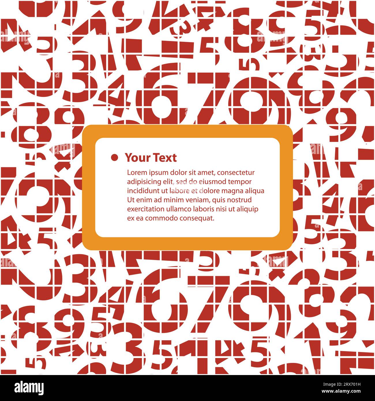 Graphic composition numbers abstract Stock Vector Images - Alamy