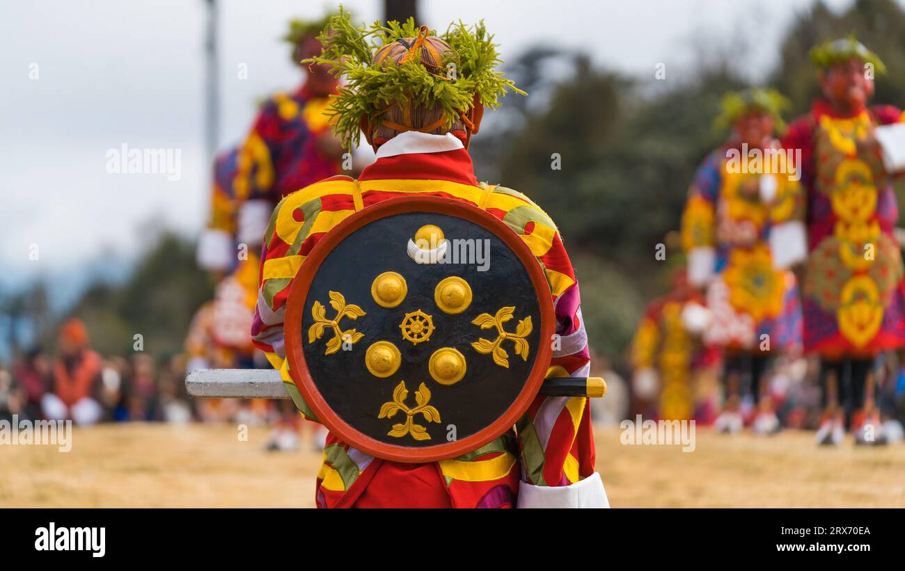 Festival mask dance Stock Photo - Alamy