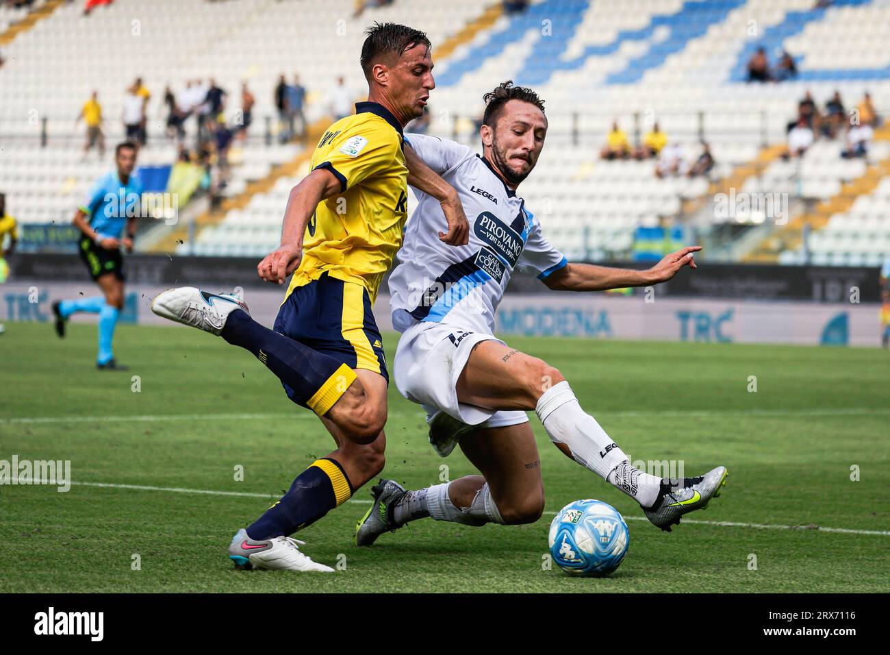 Modena, Italy. 23rd Sep, 2023. Luca Magnino (Modena) and Giorgio Galli ...