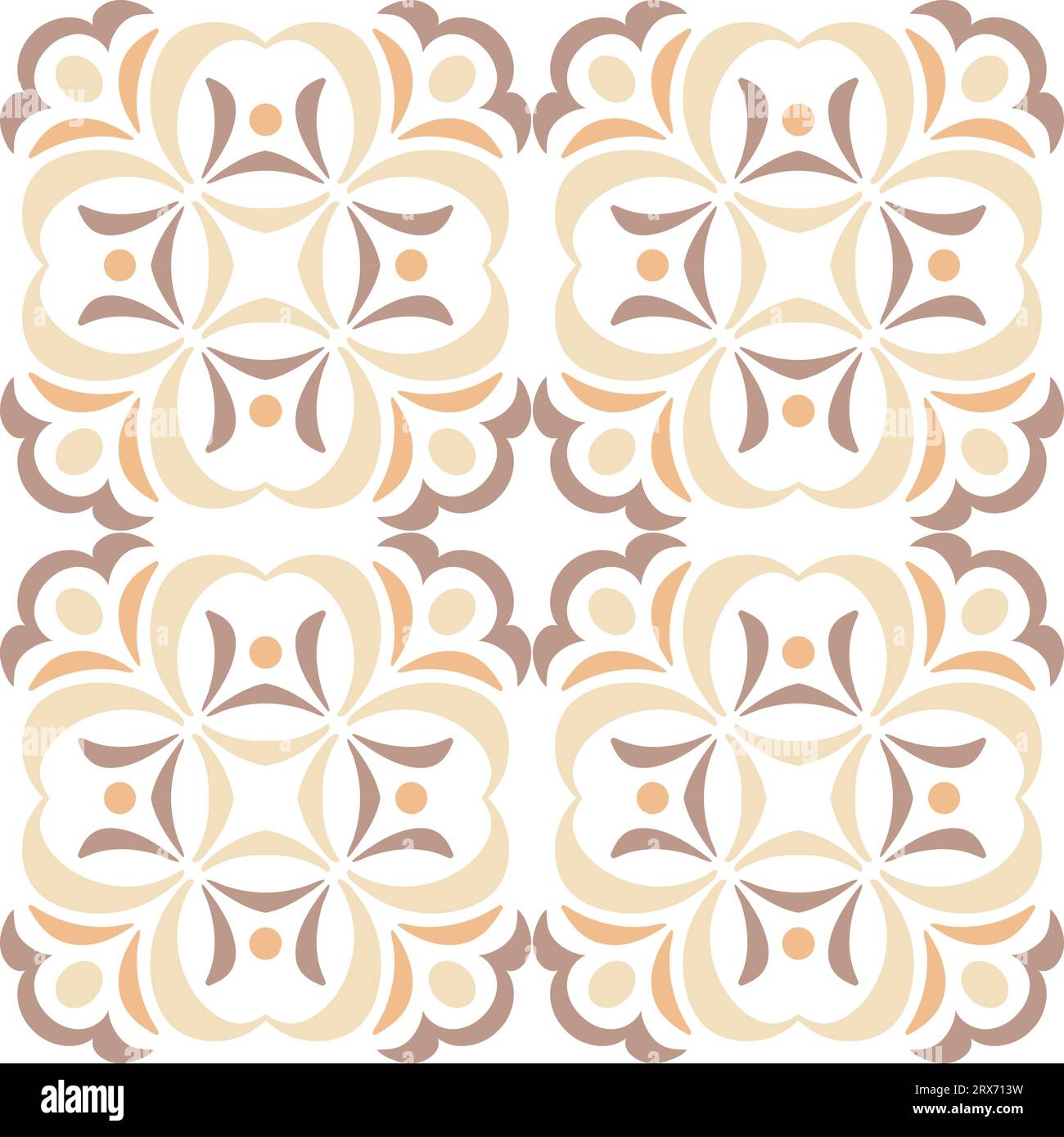 Seamless vintage geometric ethnic pattern in earthy tones. Vector retro ...