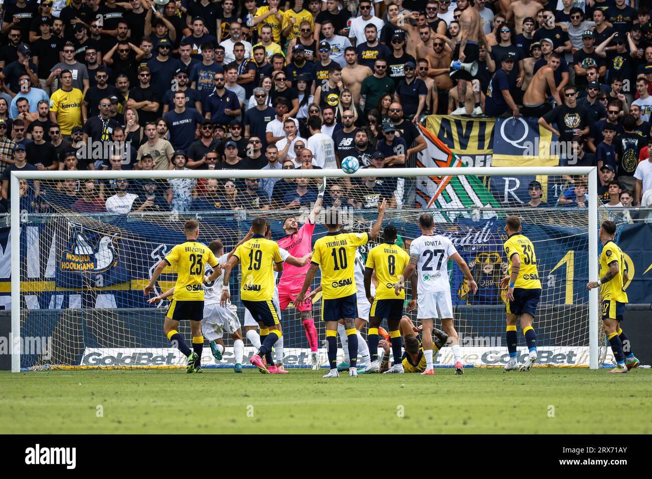 Modena, Italy. 23rd Sep, 2023. Occasione Lecco during Modena FC vs ...
