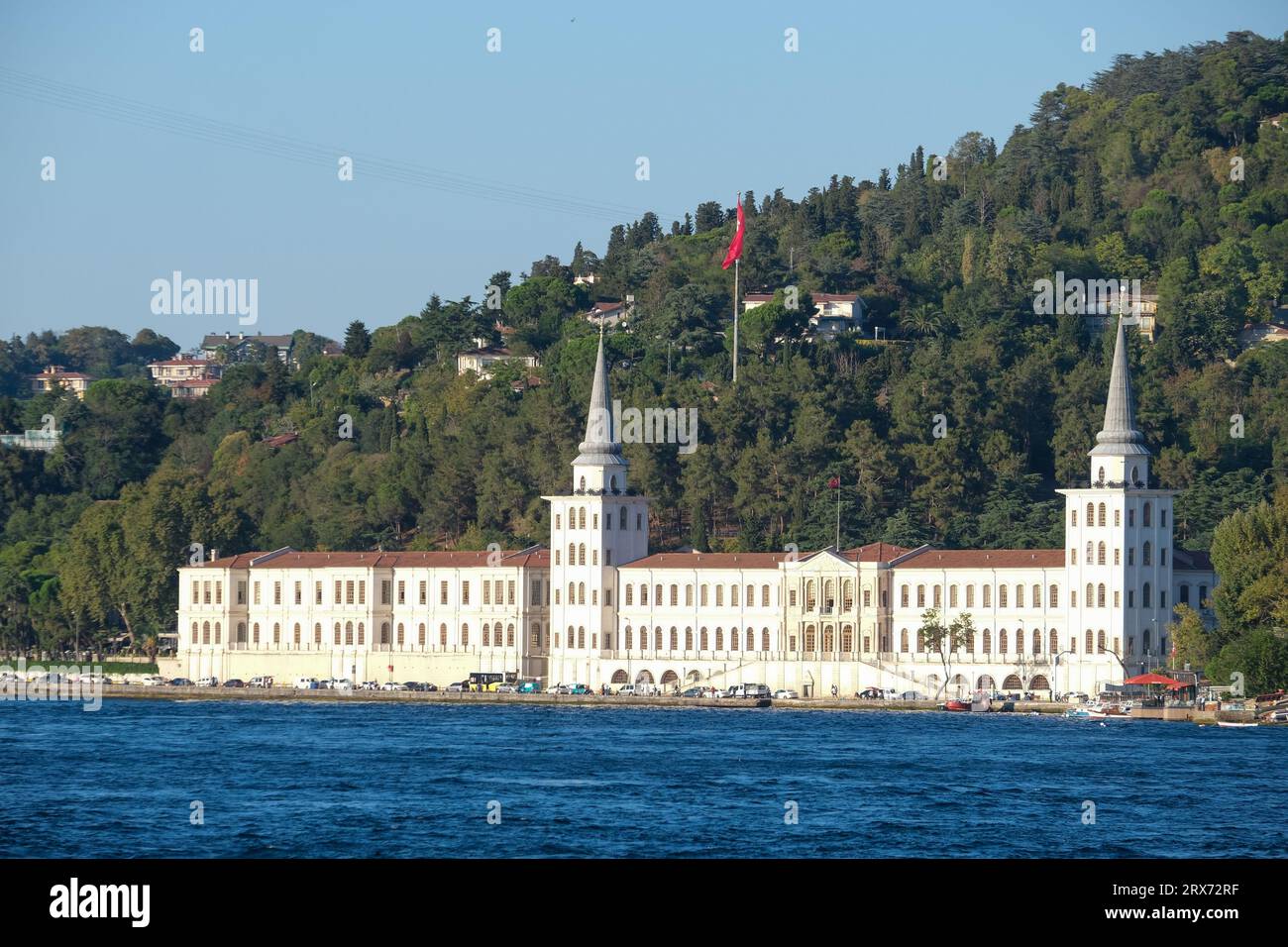 Kuleli Military High School panoramic exterior outdoor view with forest ...