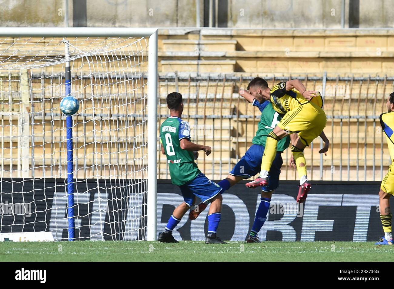 Piacenza, Italy. 23rd Sep, 2023. Simone Canestrelli (Pisa) scores goal ...