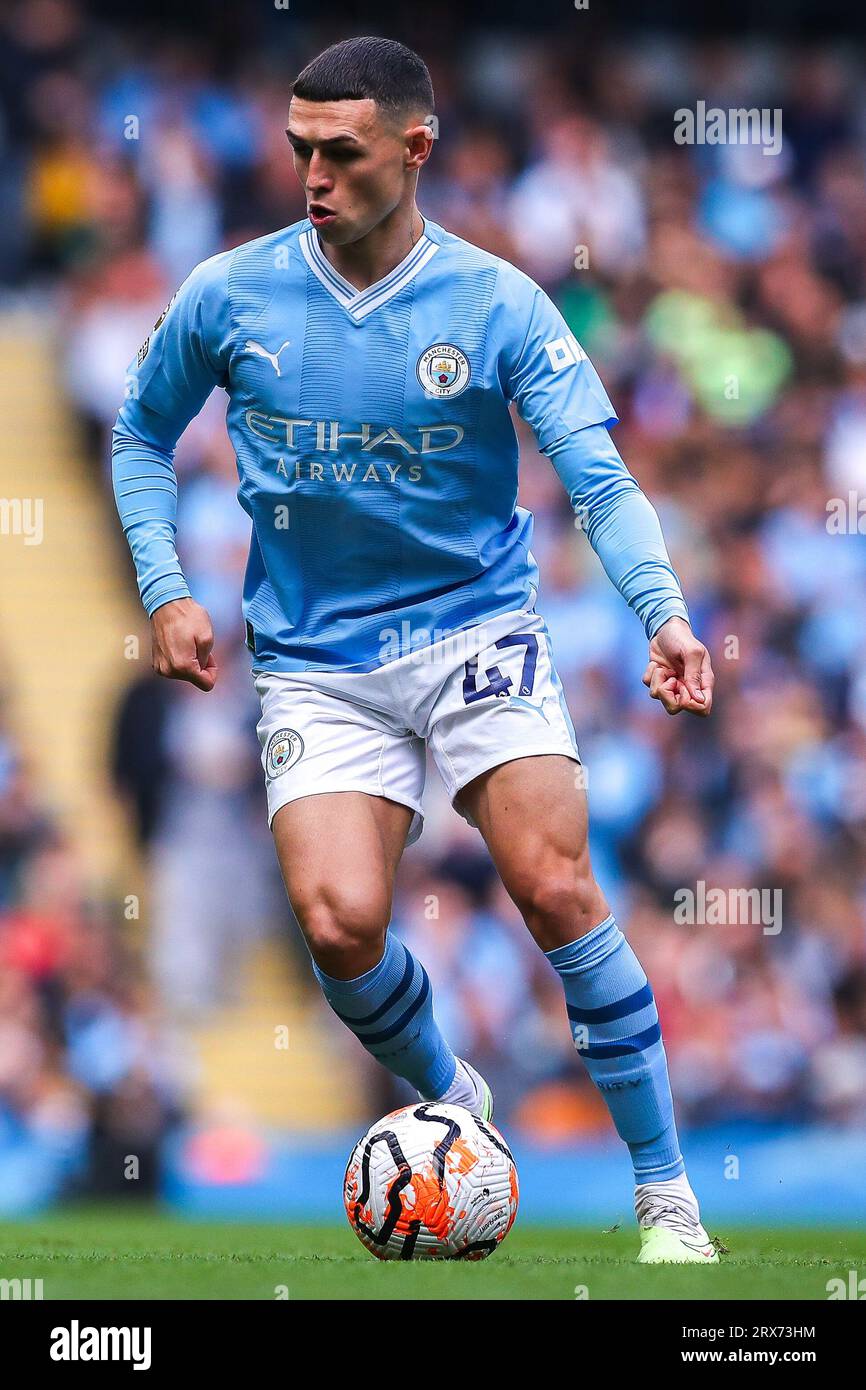 Phil Foden of Manchester City during the Premier League match ...