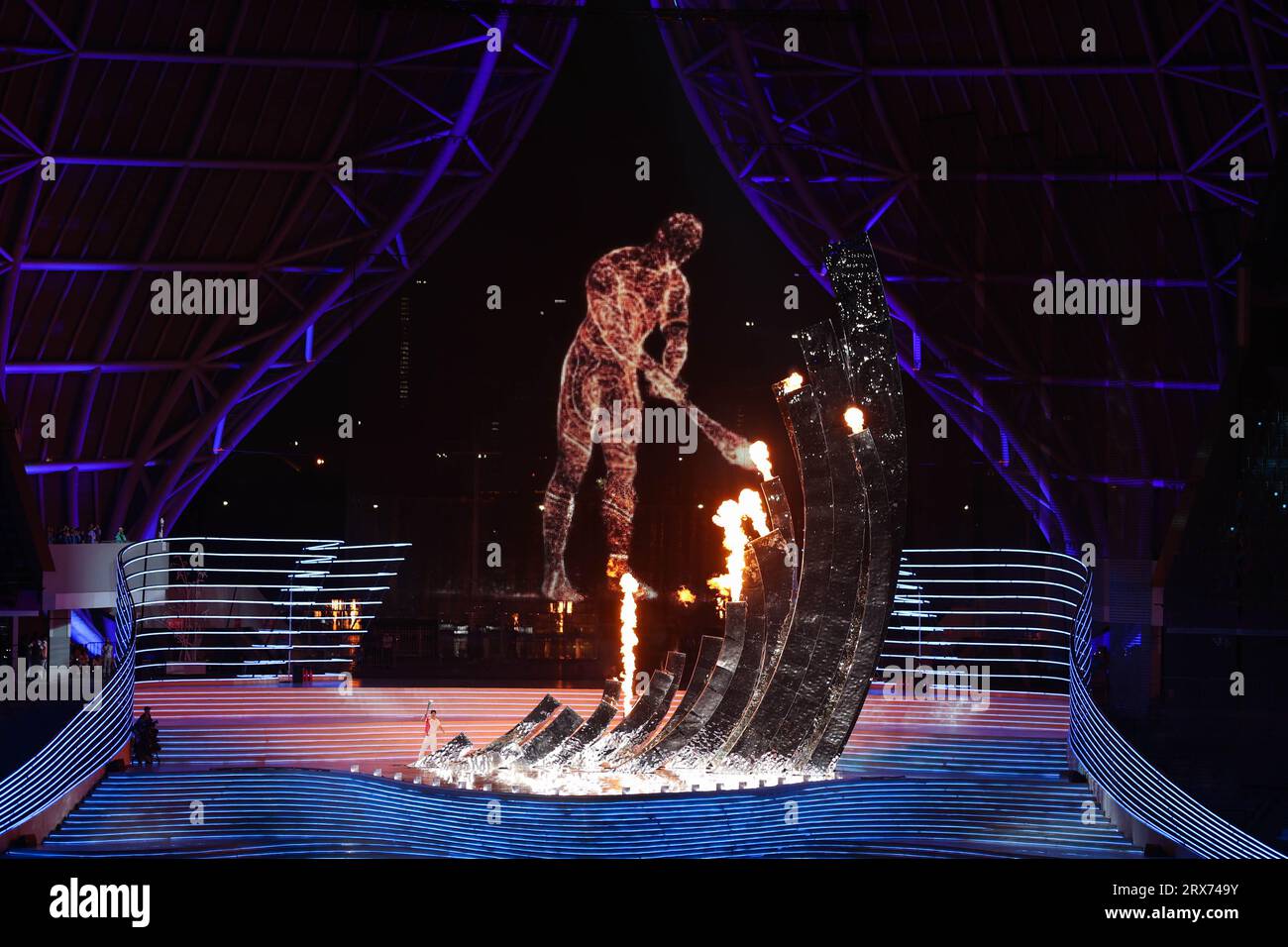 Hangzhou, China's Zhejiang Province. 23rd Sep, 2023. Wang Shun and a ...