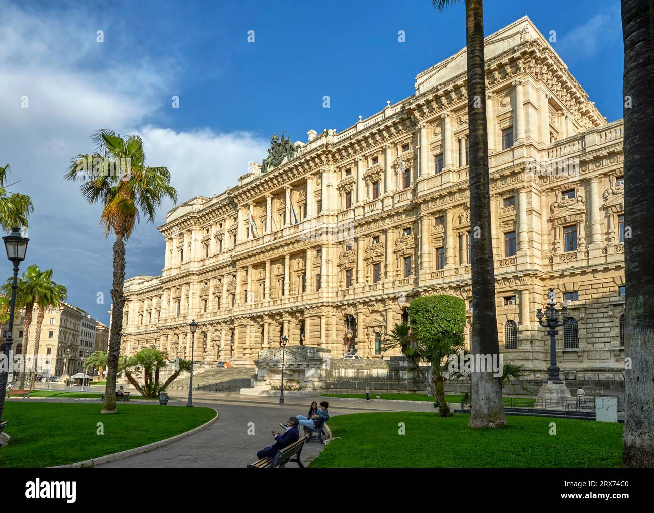 View on the building of Supreme Court in Rome city center Stock Photo ...