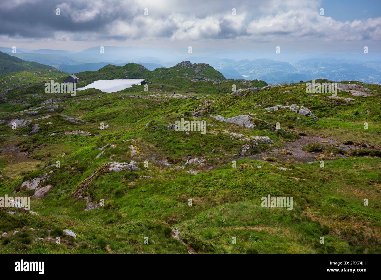 The view from the top of Ulriken, the highest point of the Seven ...