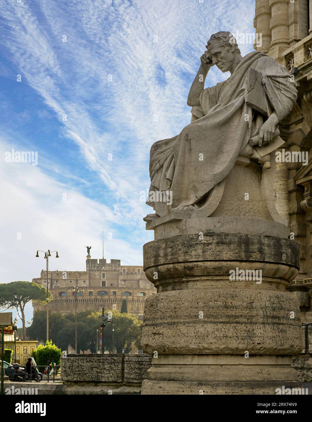 View on the building of Supreme Court in Rome city center Stock Photo ...