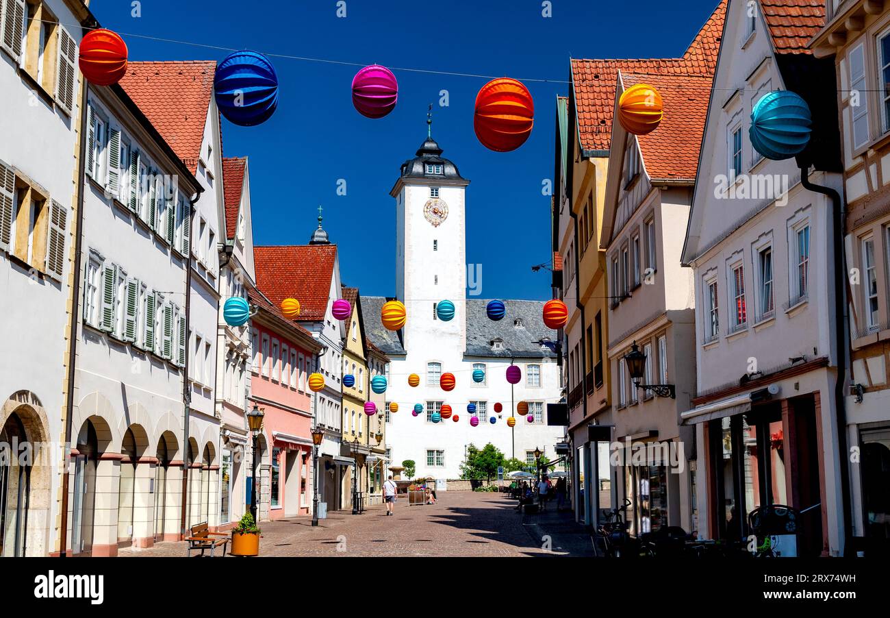 City of Bad Mergentheim with historic Mergentheim Palace in Baden-Württemberg, Germany Stock ...