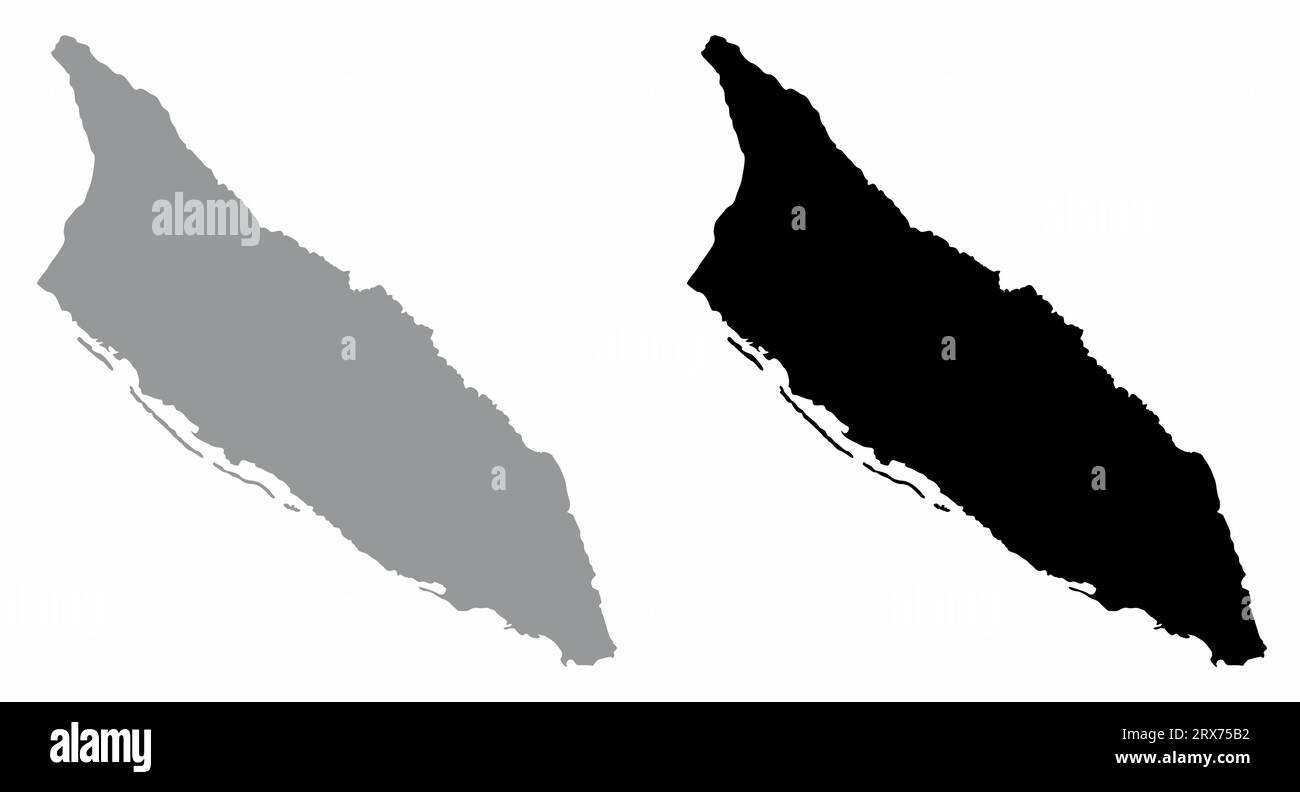 The gray and black Aruba silhouette maps Stock Vector Image & Art - Alamy