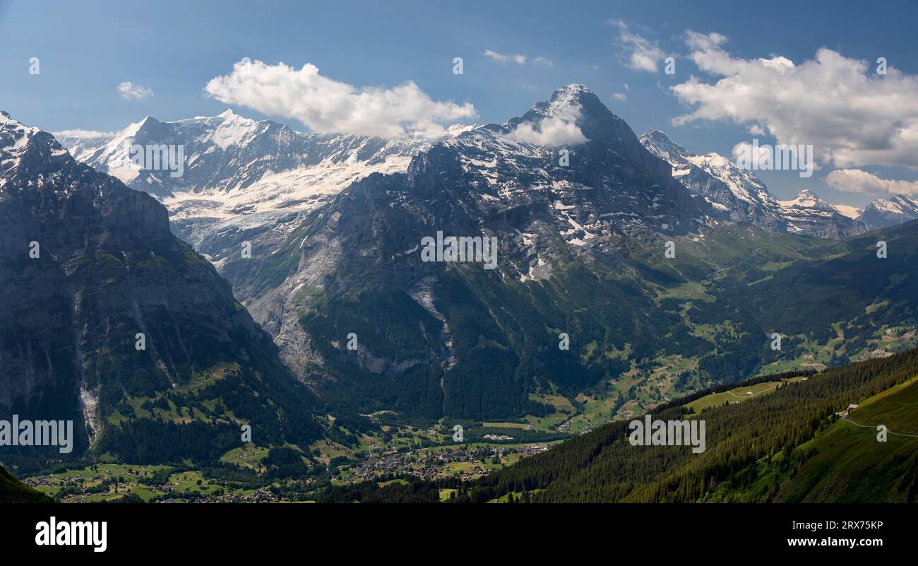 grindelwald from first with the mattenberg on the left the eiger in the ...