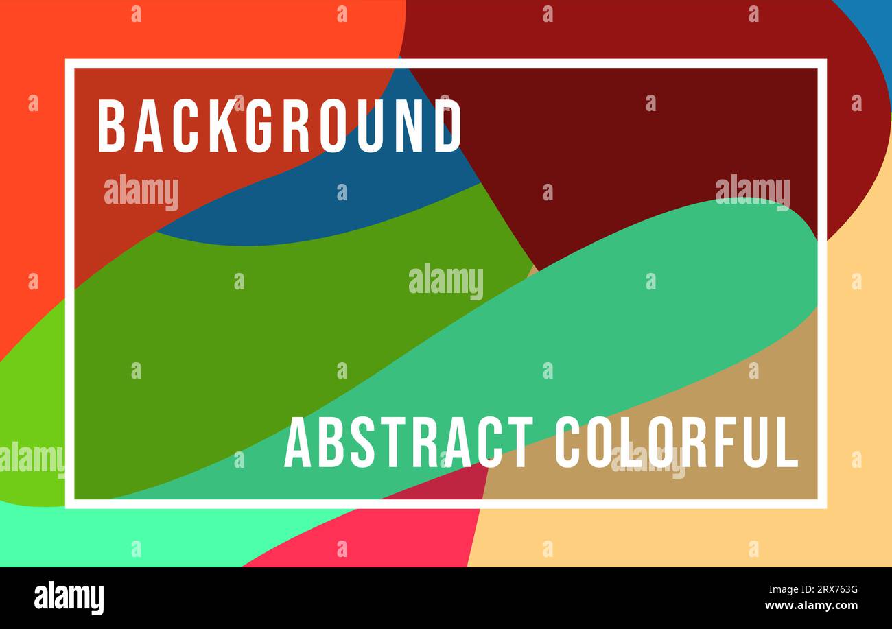 abstract colorful background, square border inside background Stock ...