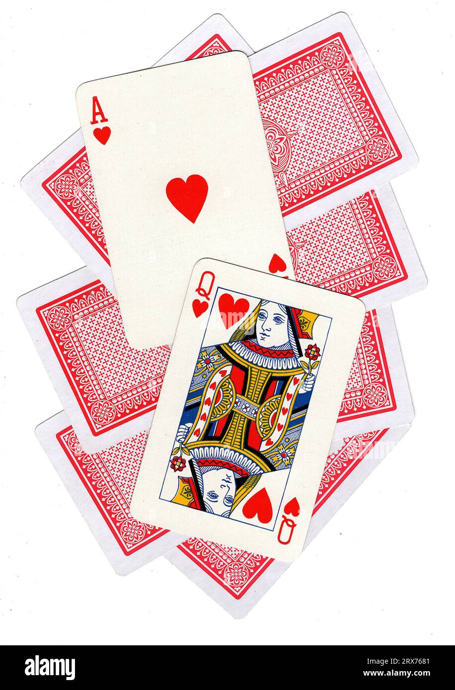 Two business cards pattern Cut Out Stock Images & Pictures - Alamy