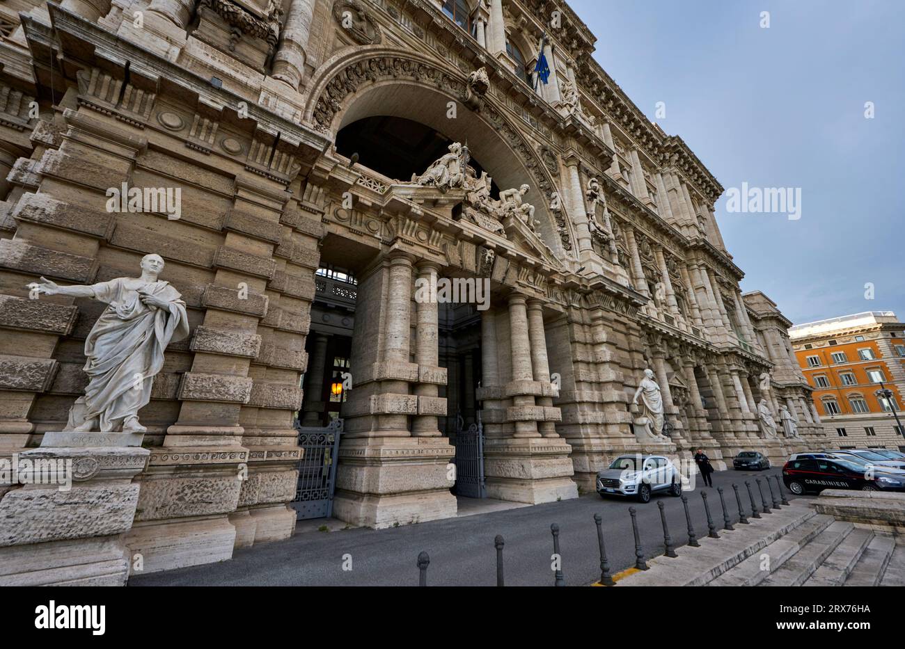 View on the building of Supreme Court in Rome city center Stock Photo ...