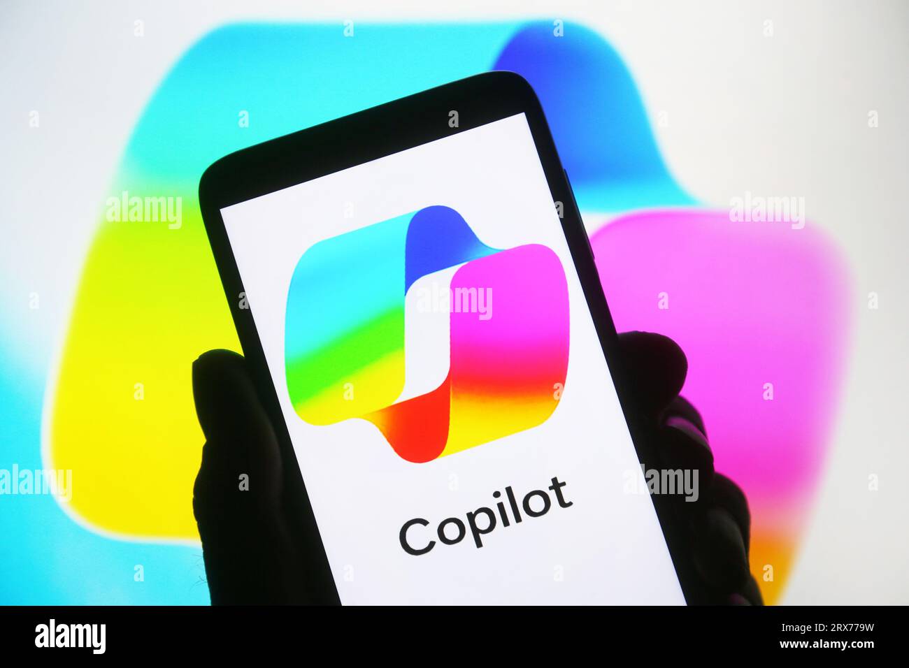 In this photo illustration, Microsoft Copilot logo is seen on a ...