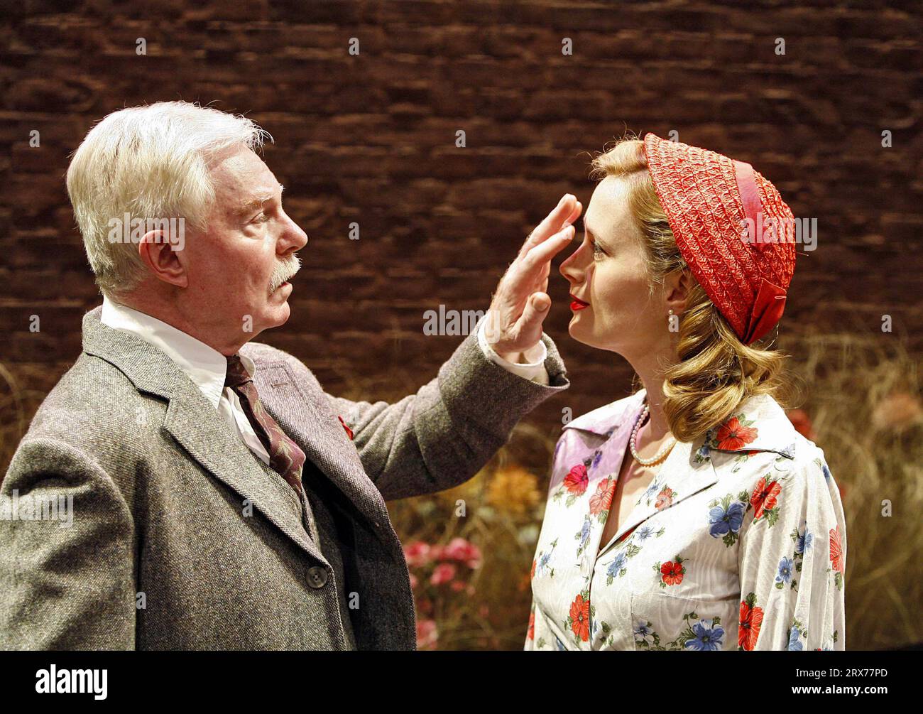 sensing Elizabeth's appearance by touch: Derek Jacobi (Father), Natasha ...
