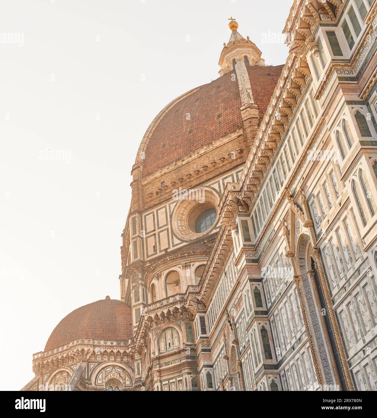 Detail at dawn of Brunelleschi's dome Cathedral of Santa Maria del ...