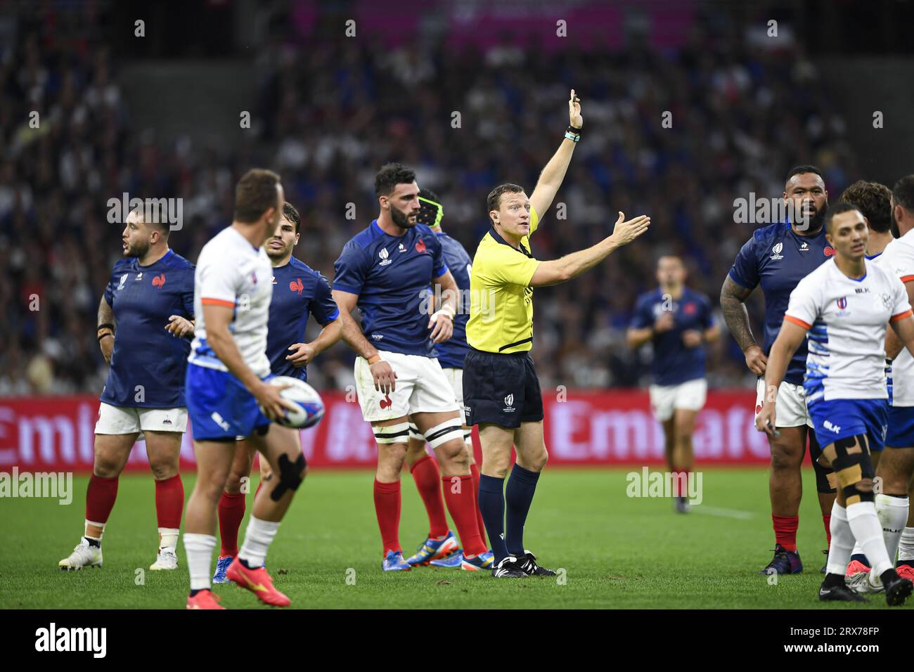 International referee Matthew Carley during the Rugby union World Cup ...