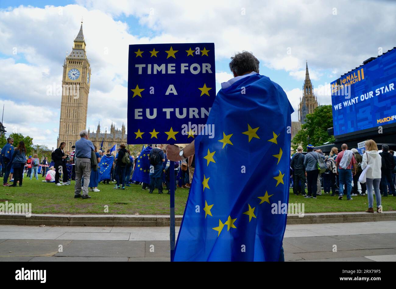 the rejoin the eu march and demonstration anti brexit whitehall ...