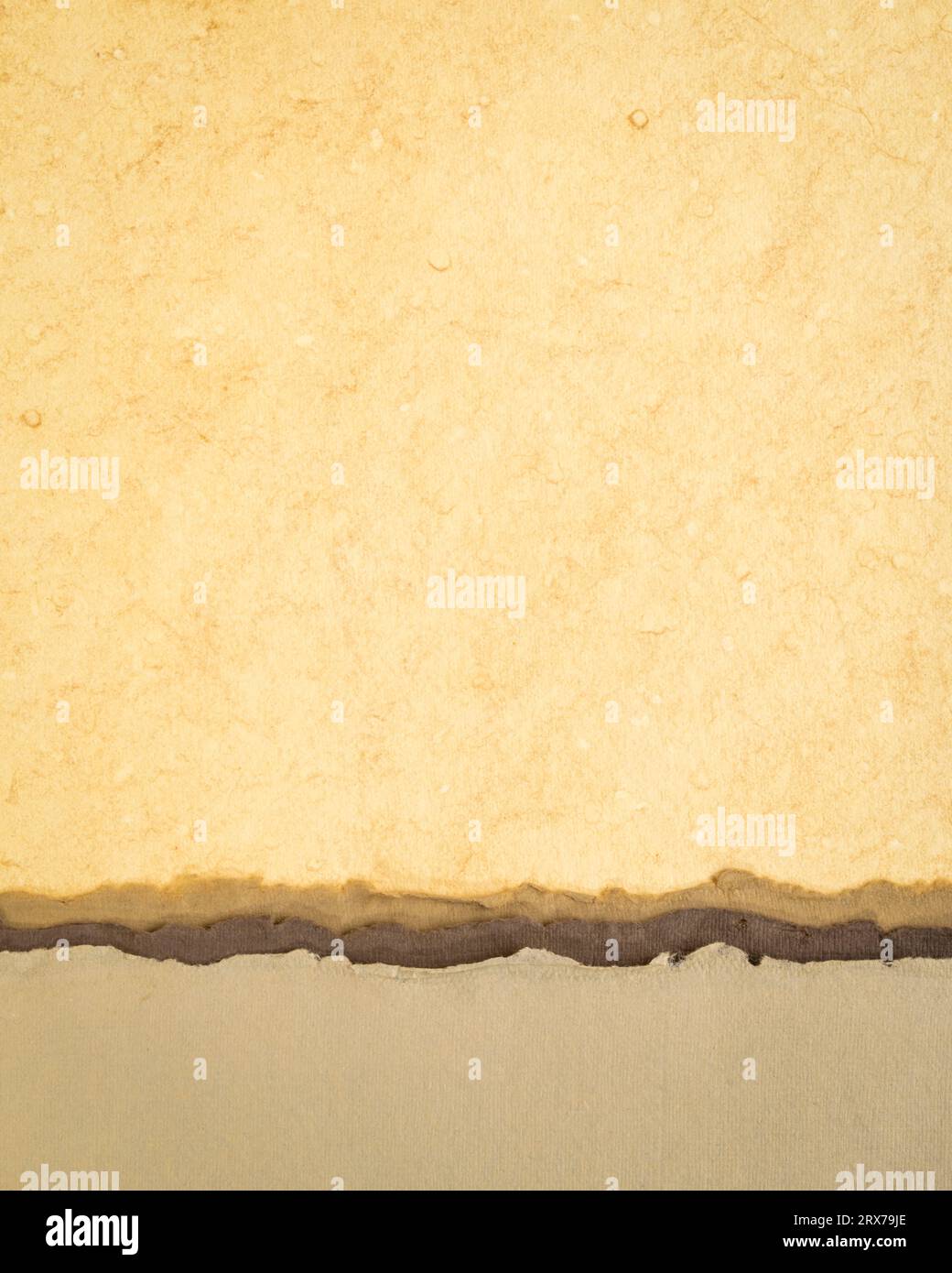 abstract paper landscape in earth pastel tones - collection of handmade ...