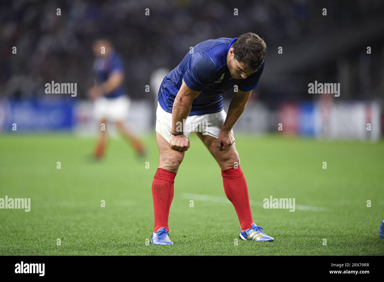 Antoine Dupont during the Rugby union World Cup XV RWC Pool A match ...