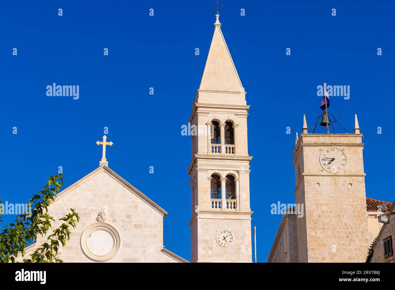 Supetar town on Brac Island, Croatia Stock Photo - Alamy