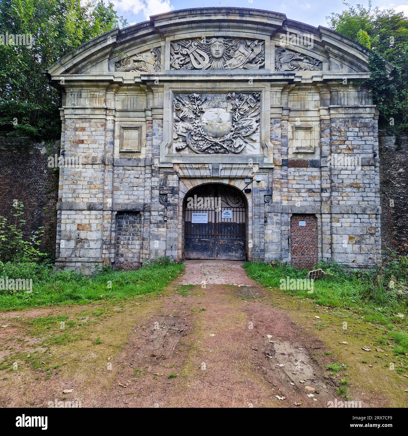 Gate of the citadel, Lille, Nord, Hauts-de-France, France Stock Photo ...