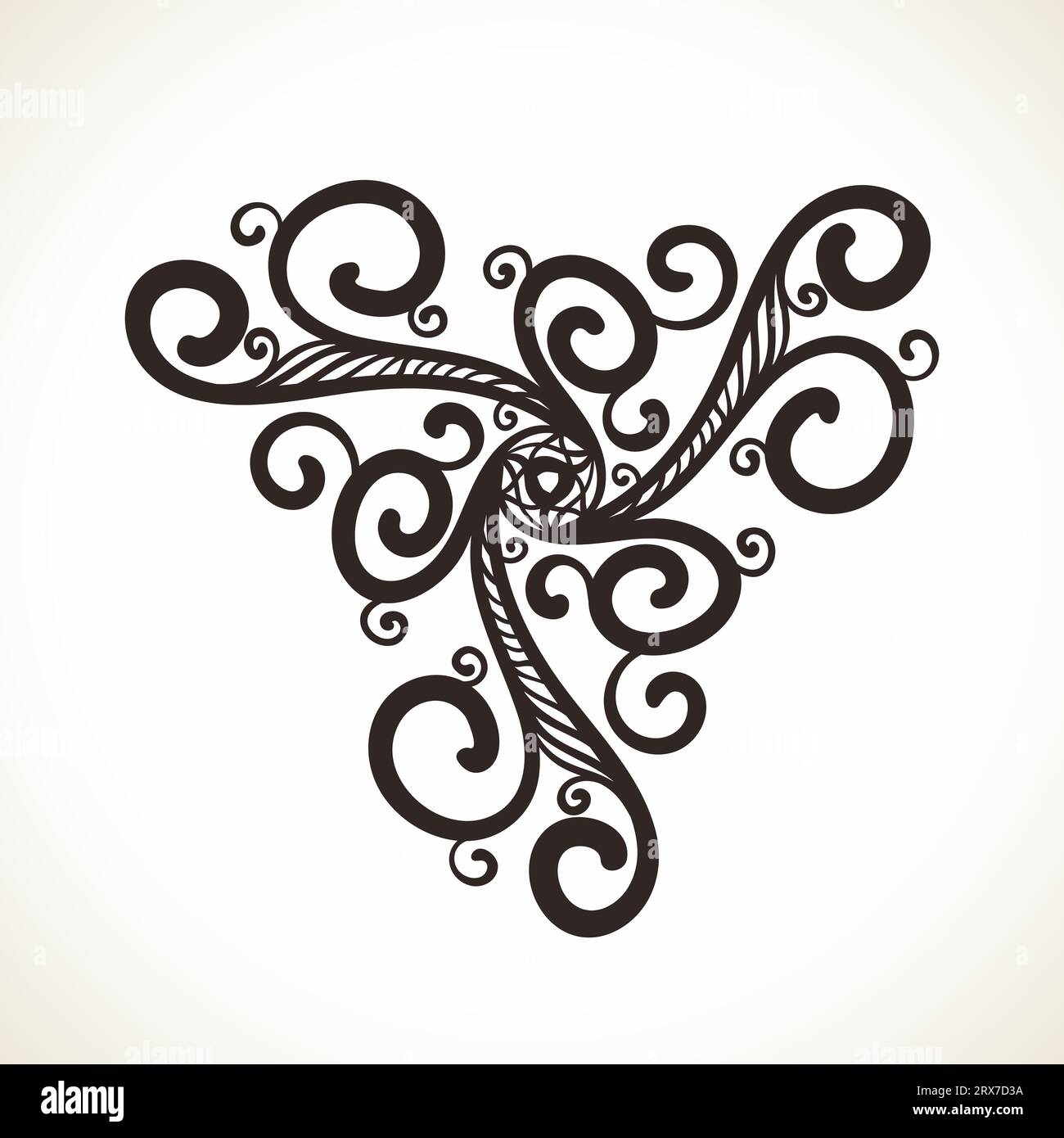 Geometric triangular design element, Ornamental mandala Stock Vector ...