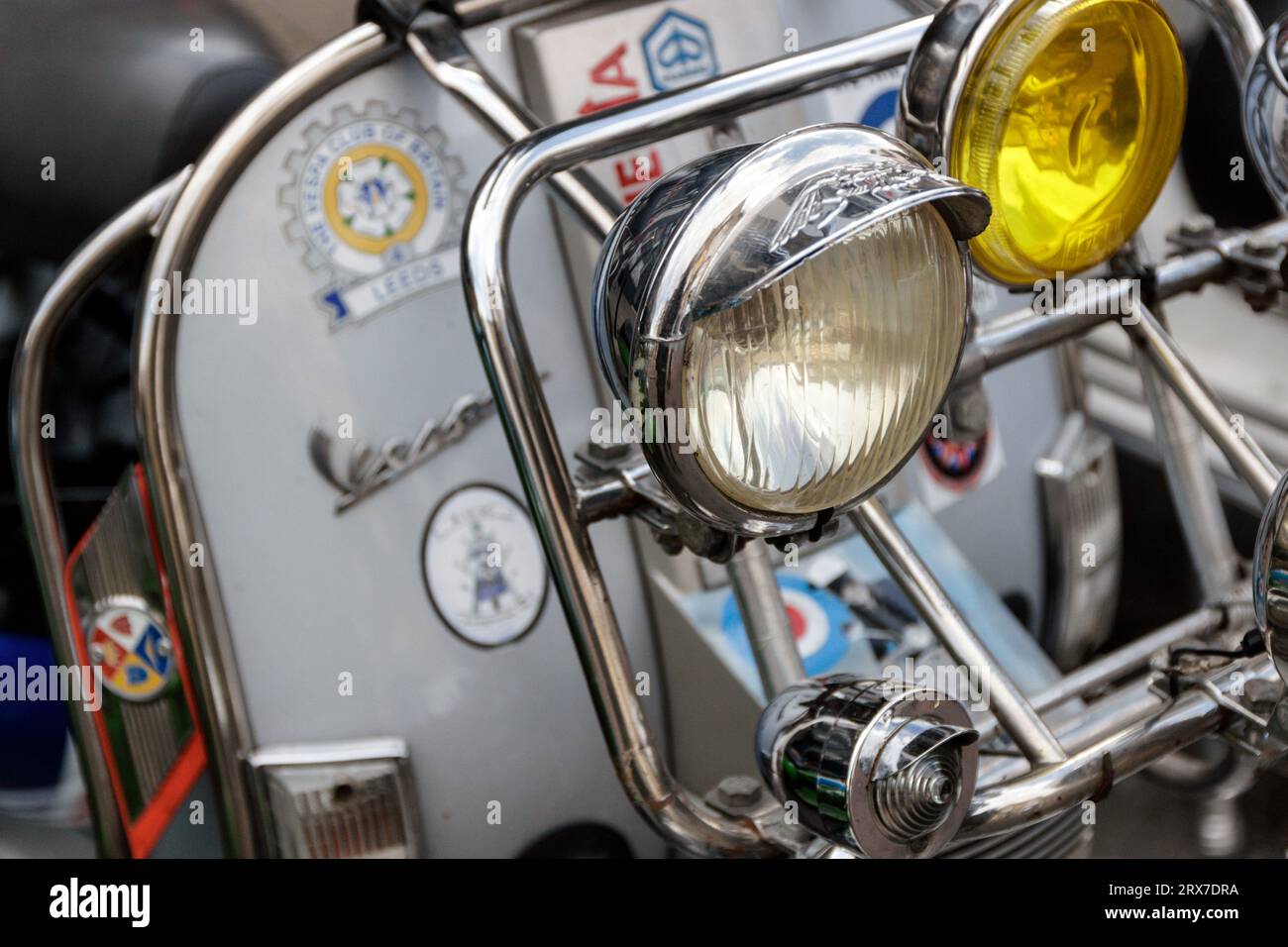 Vespa. Ribble Valley Scooter Rally 2023 Stock Photo - Alamy