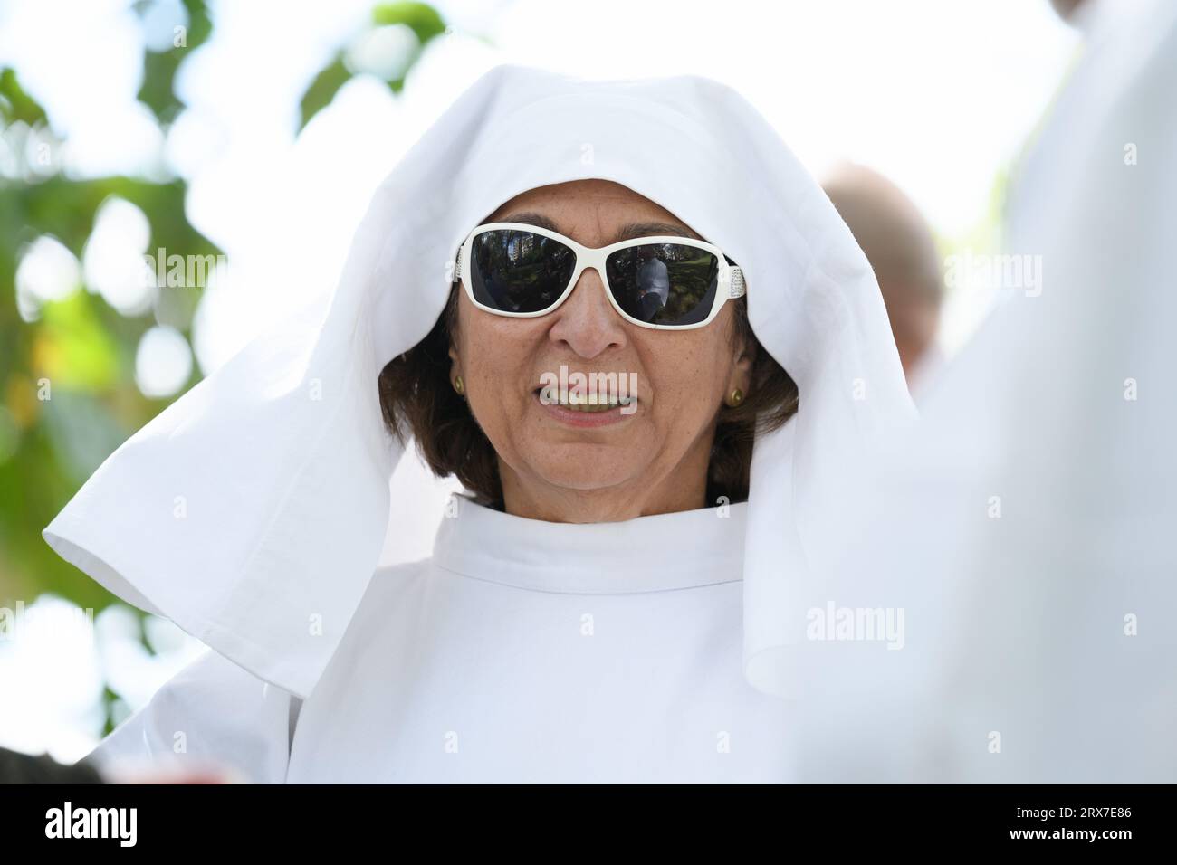 London, UK. 23 September, 2023. Druids gather for their annual ritual ...