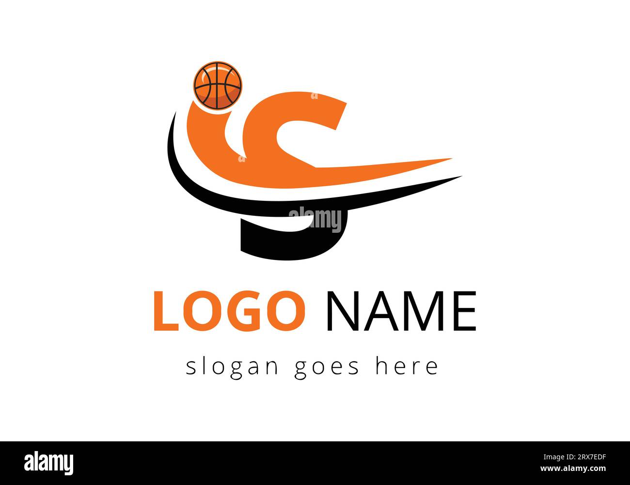 S Letter Logo With Basketball Ball. Sports Symbol Vector Template ...