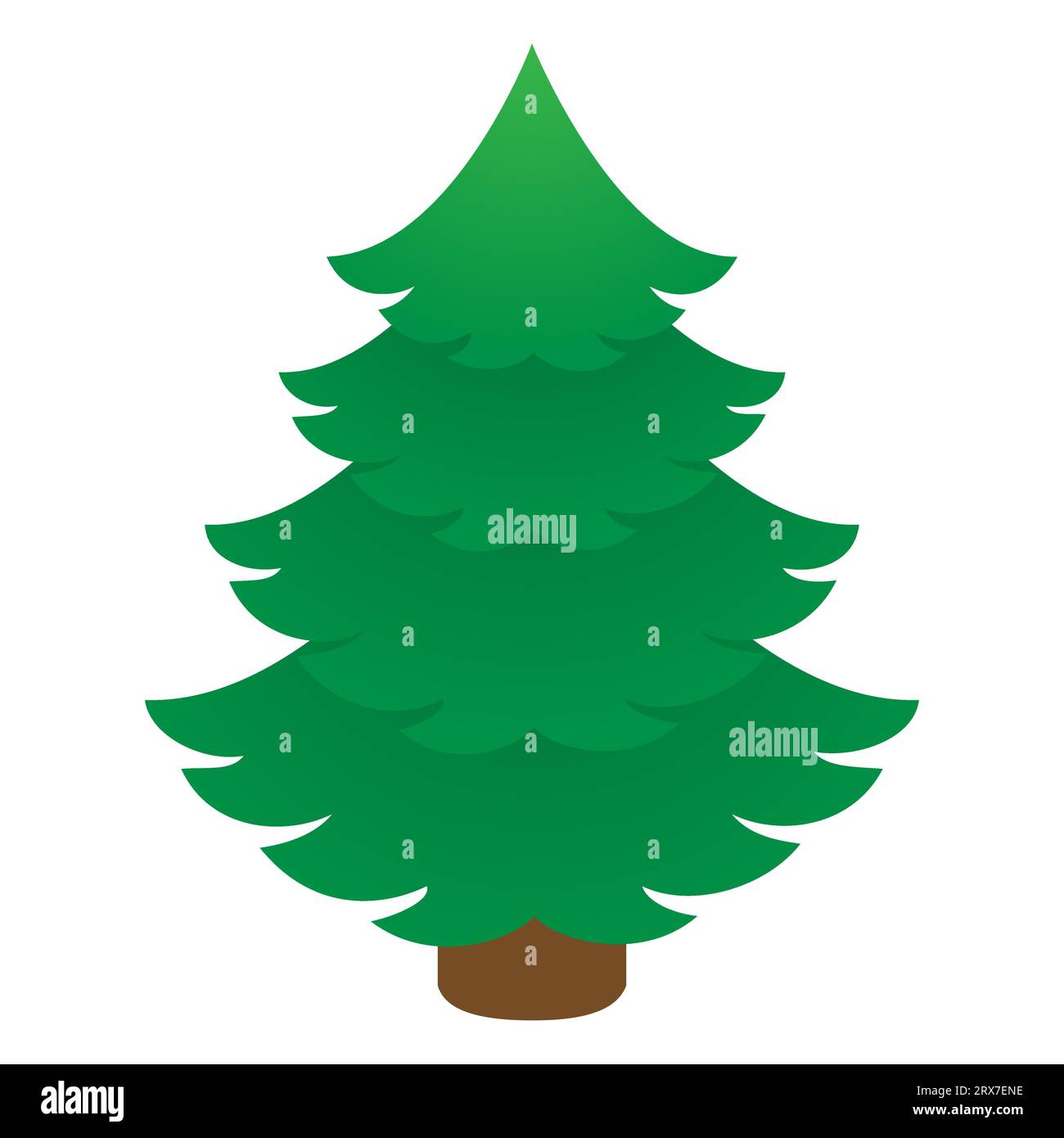 Vector illustration. Green spruce Stock Vector Image & Art - Alamy