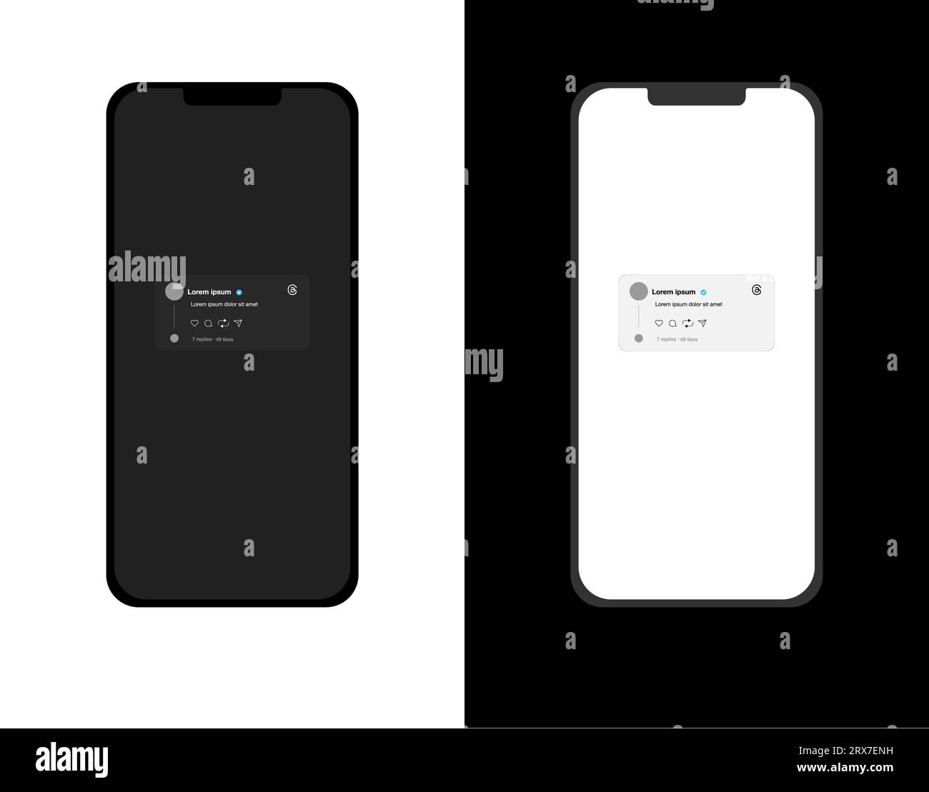 Realistic modern phone frame template. Vector Stock Vector Image & Art ...