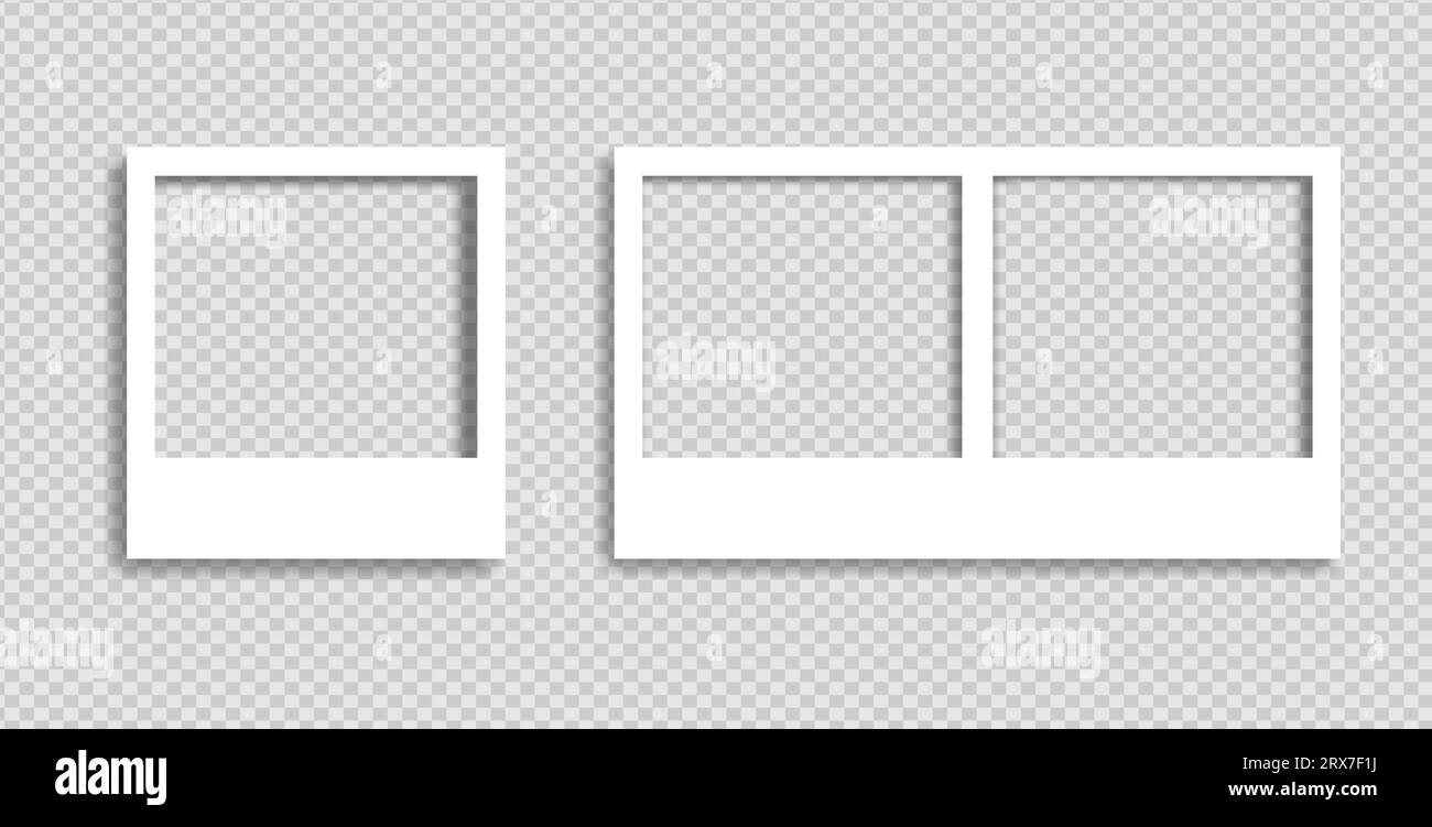 Empty white photo frame. Vector illustration Stock Vector Image & Art ...