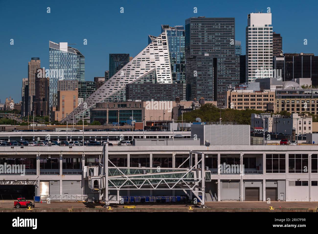 New York city, Manhattan landscape with unique shapes buildings named ...