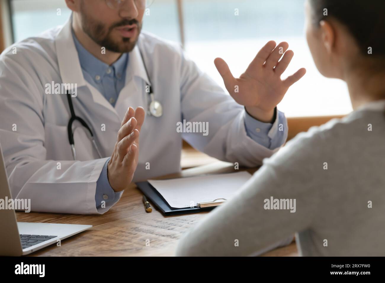 Patient meeting professional nutritionist in hi-res stock photography ...