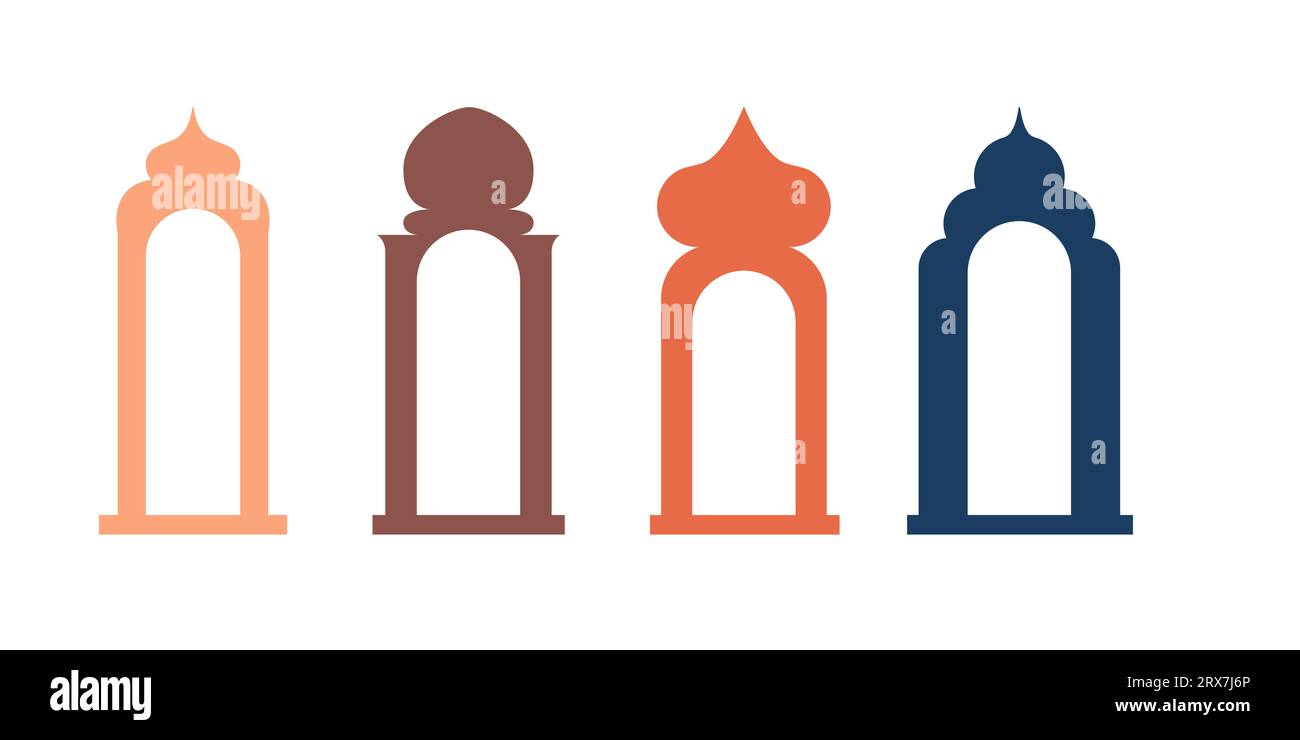 Collection of arabian oriental windows, arches, mirror, door Modern ...